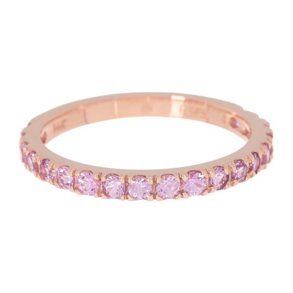 Effy | Jewelry | Effy 4k Rose Gold Pave Pink Sapphire Band | Poshmark